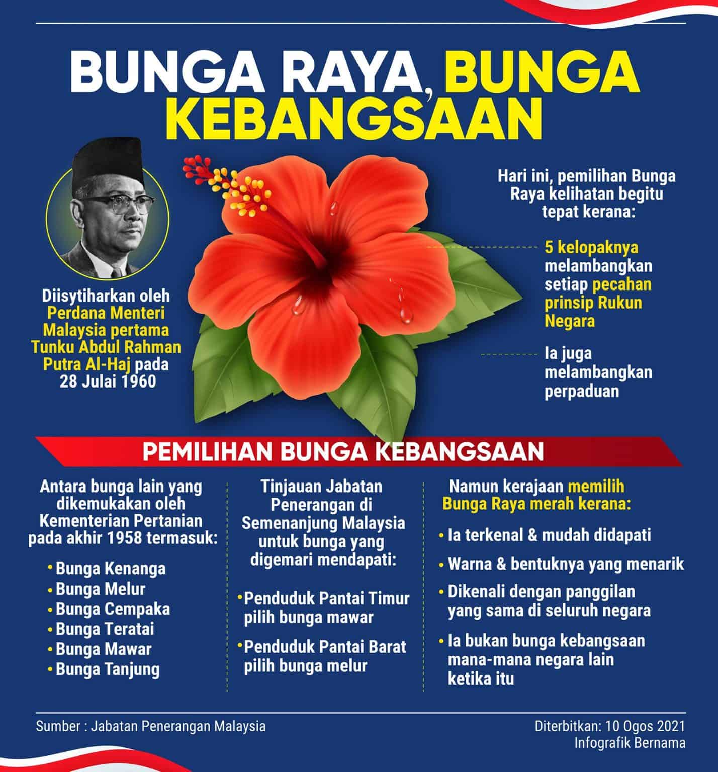 Hari Merdeka: Bunga Raya Bunga Kebangsaan. Ini Pekerja Patut Tahu